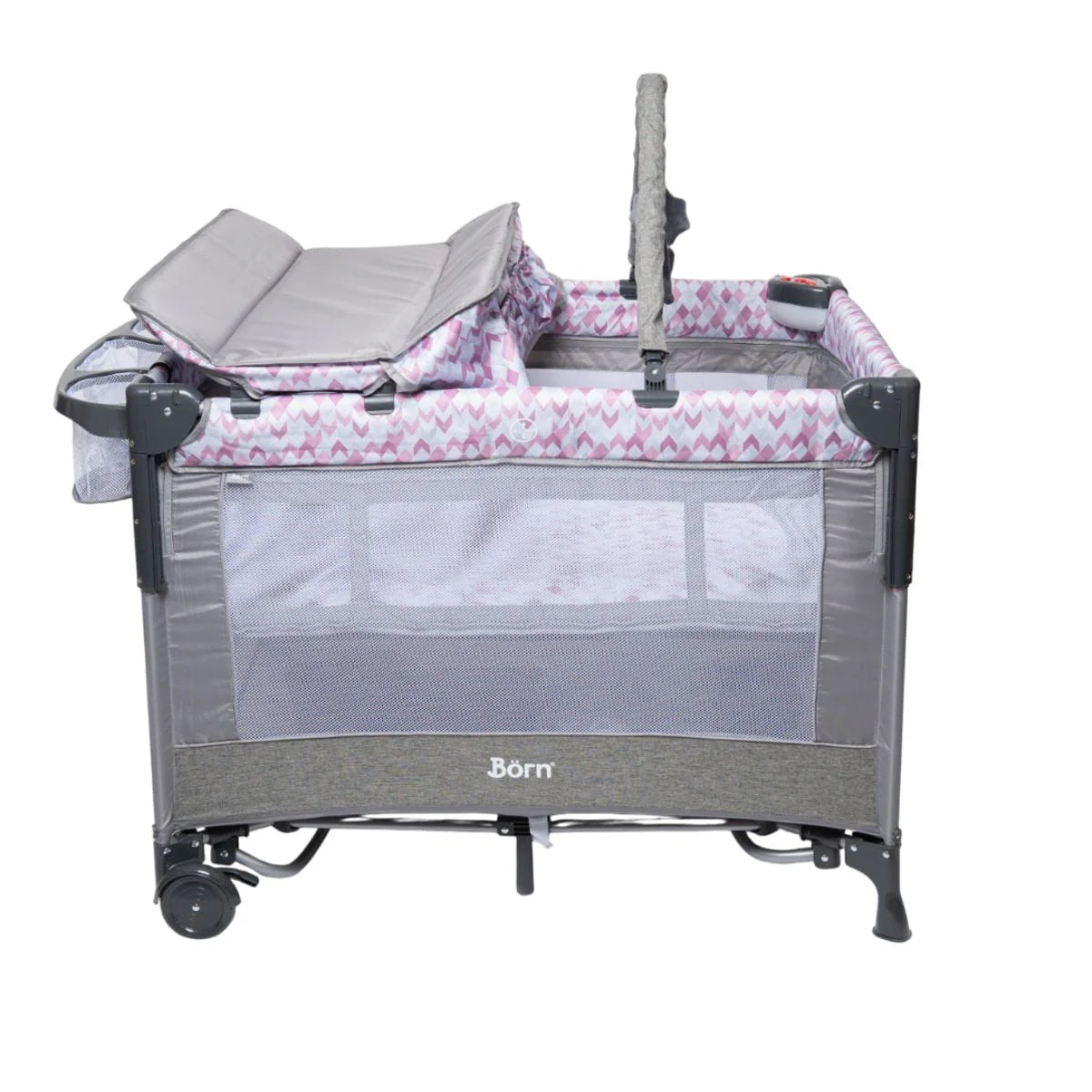 Corral Cuna Y Apego Collyn | Pink Print Born