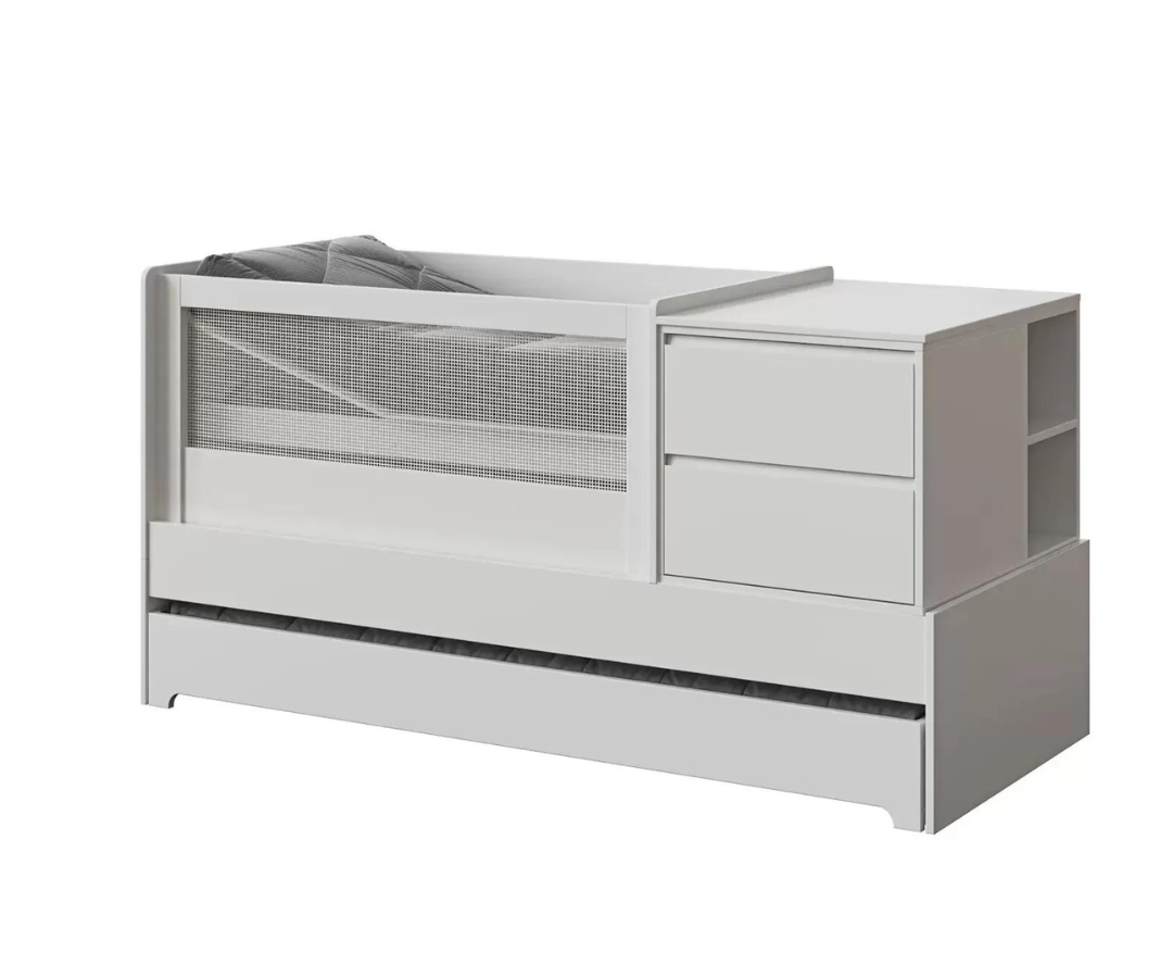 CUNA MULTIFUNCIONAL 7-1 CON COMODA SOL E MAR DIVICAR